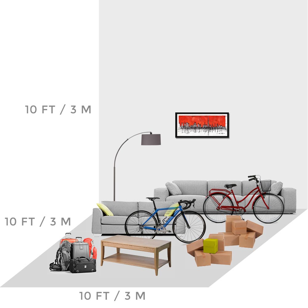 Our Storage Room Sizes and Dimensions | Morespace